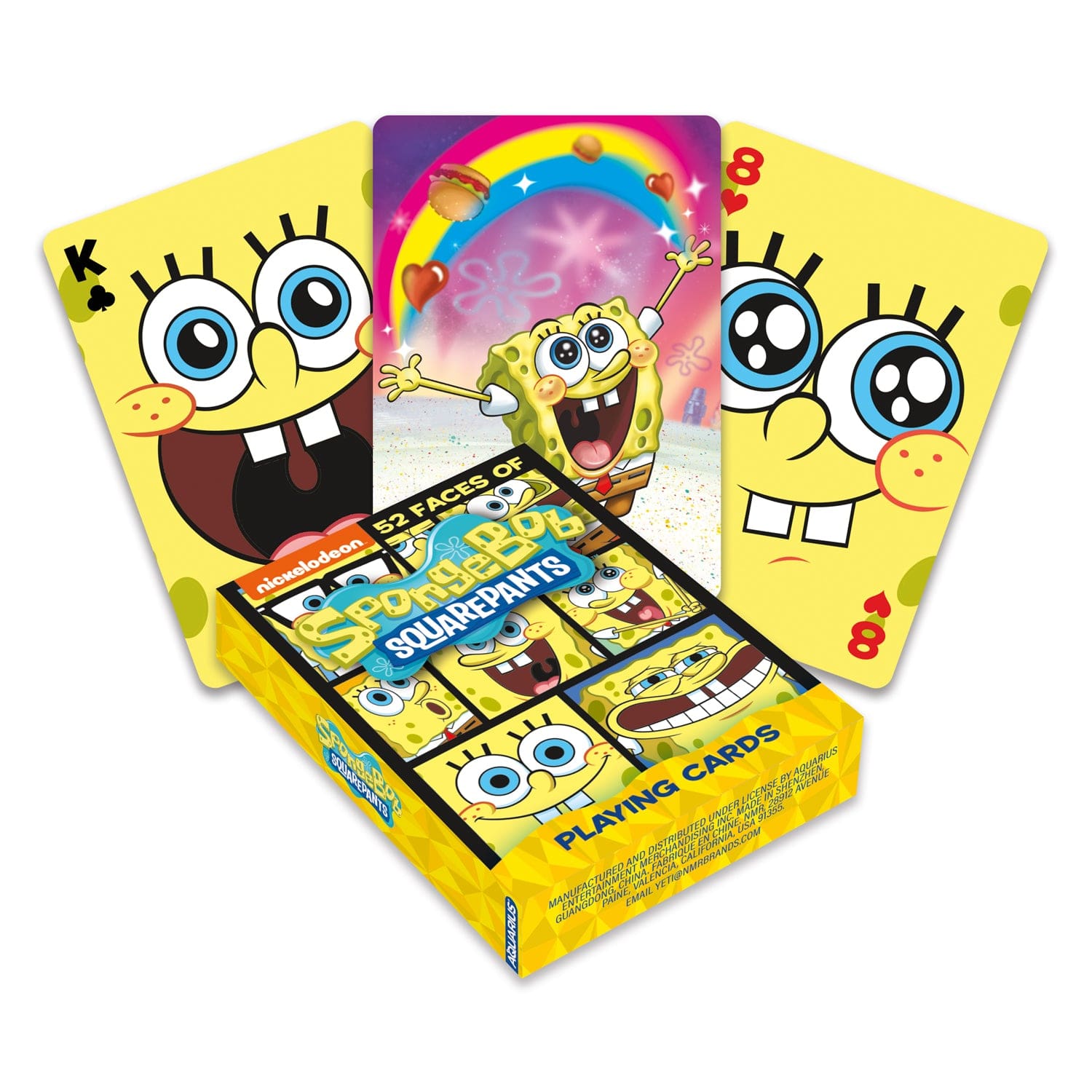 SpongeBob SquarePants Faces Playing Cards - NMR