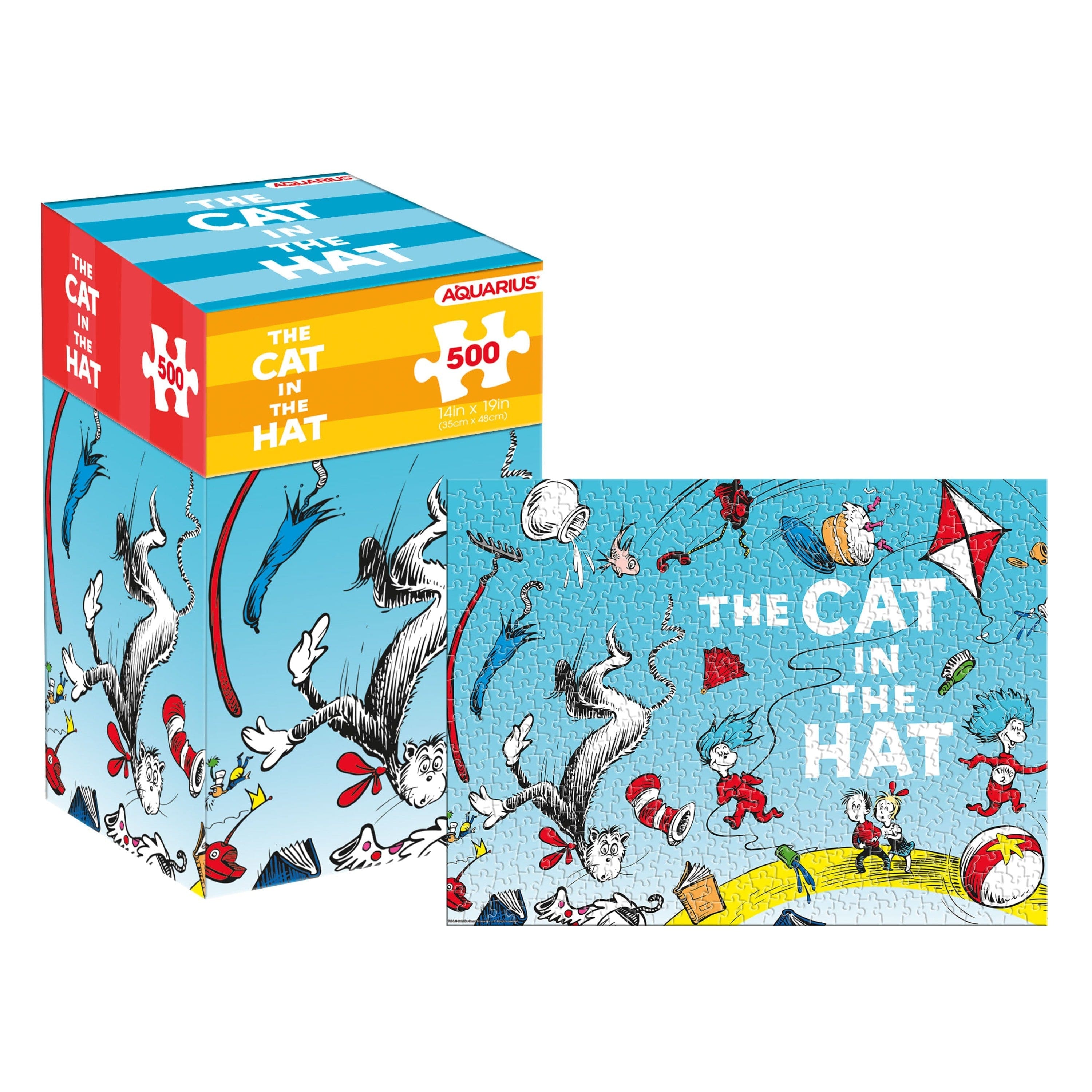 Cat In The Hat 500 Piece Jigsaw Puzzle (Vertical Box) - NMR