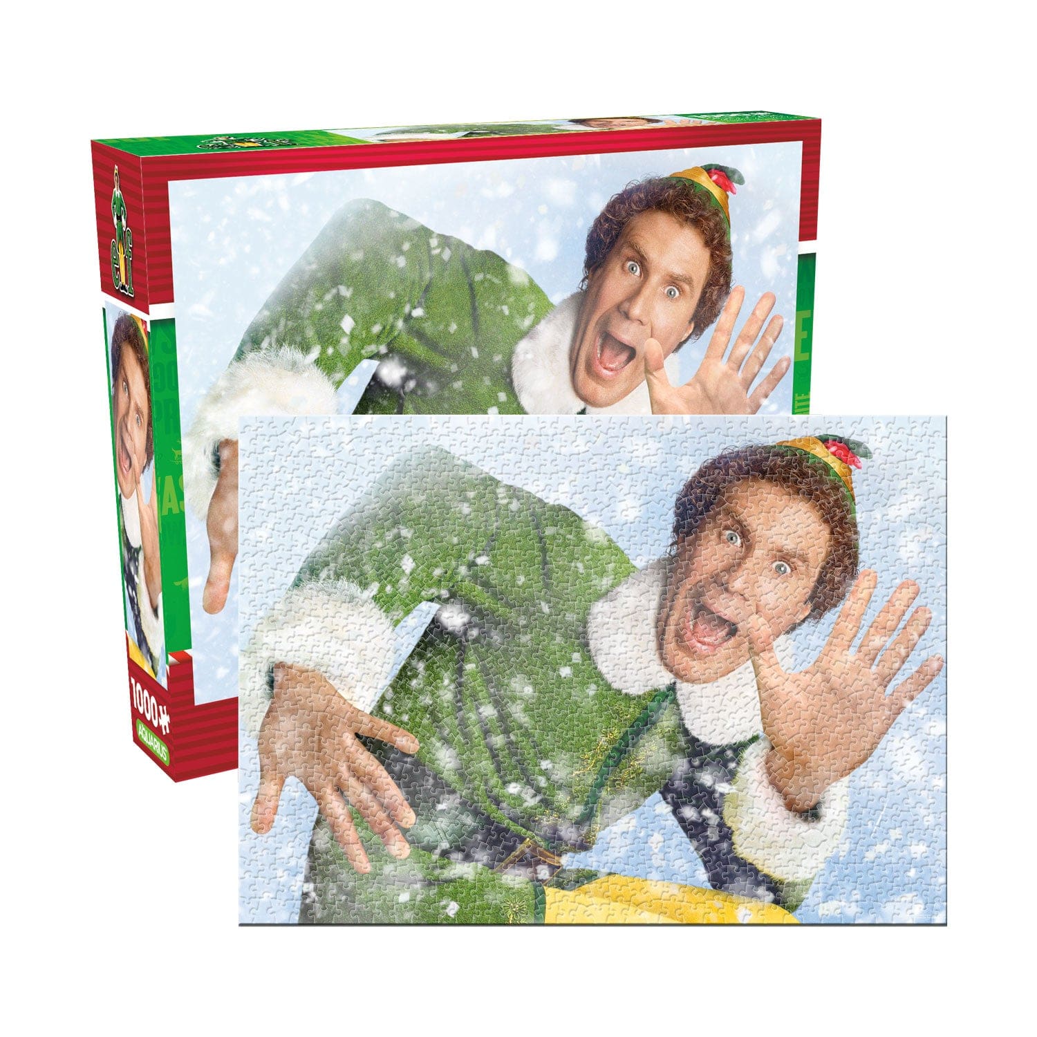 Elf 1000 Piece Glitter Snow Jigsaw Puzzle - NMR