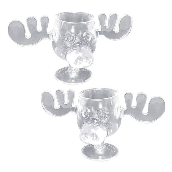 Christmas Vacation Griswold Clear Acrylic Moose Mug (2-Pack / 4.5oz ...