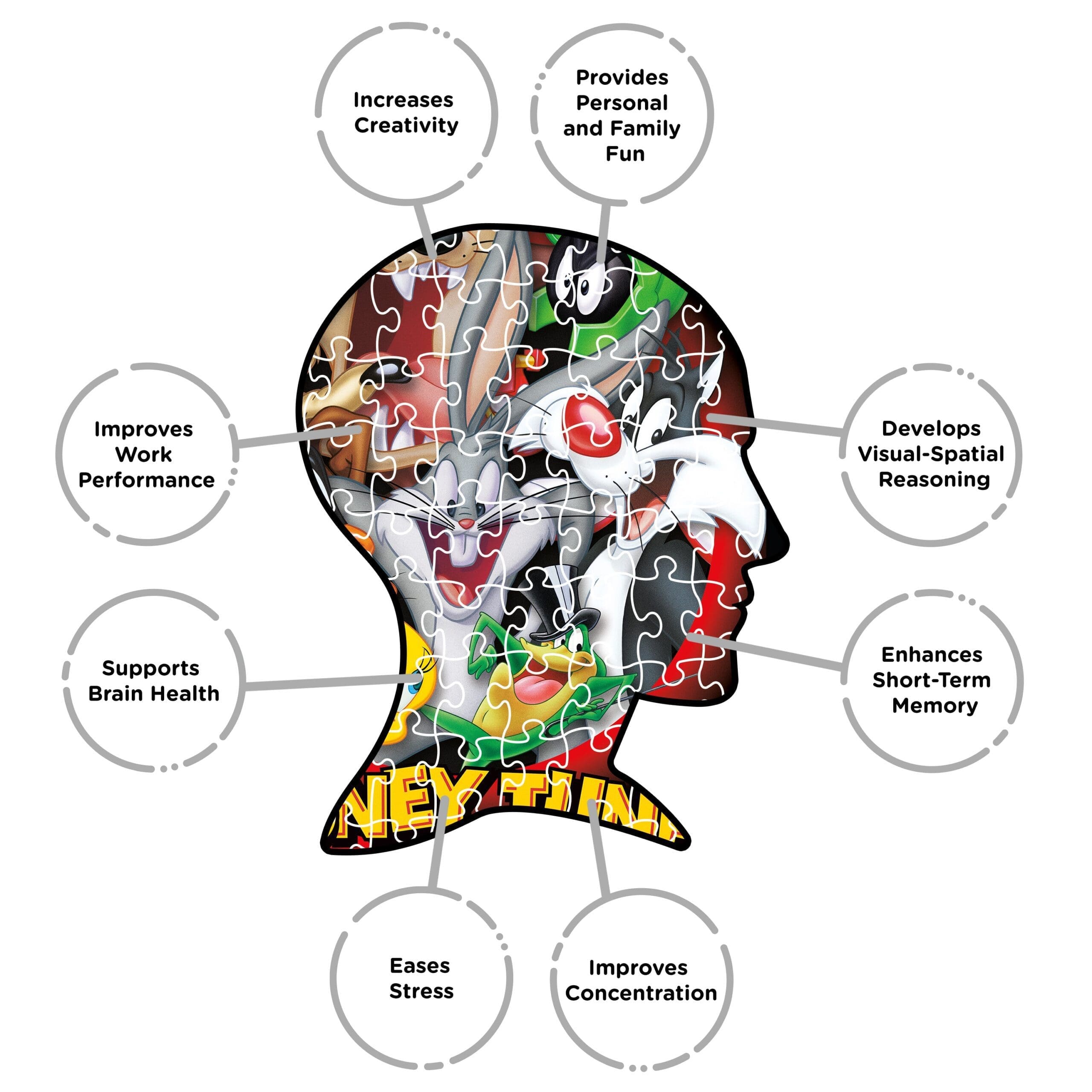 Looney Tunes 1000 Piece Jigsaw Puzzle - NMR