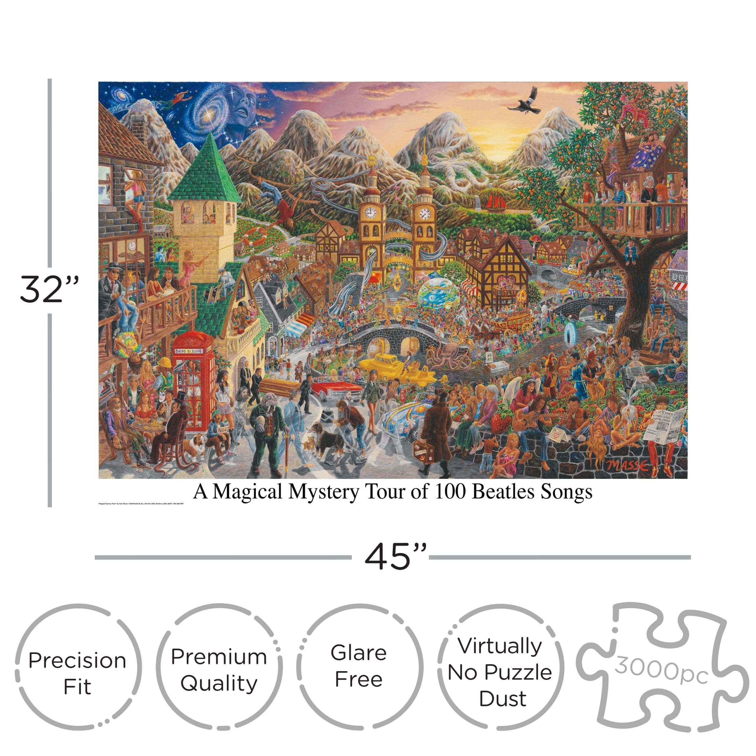 Magical Mystery Tour 3000 Piece Jigsaw Puzzle - NMR