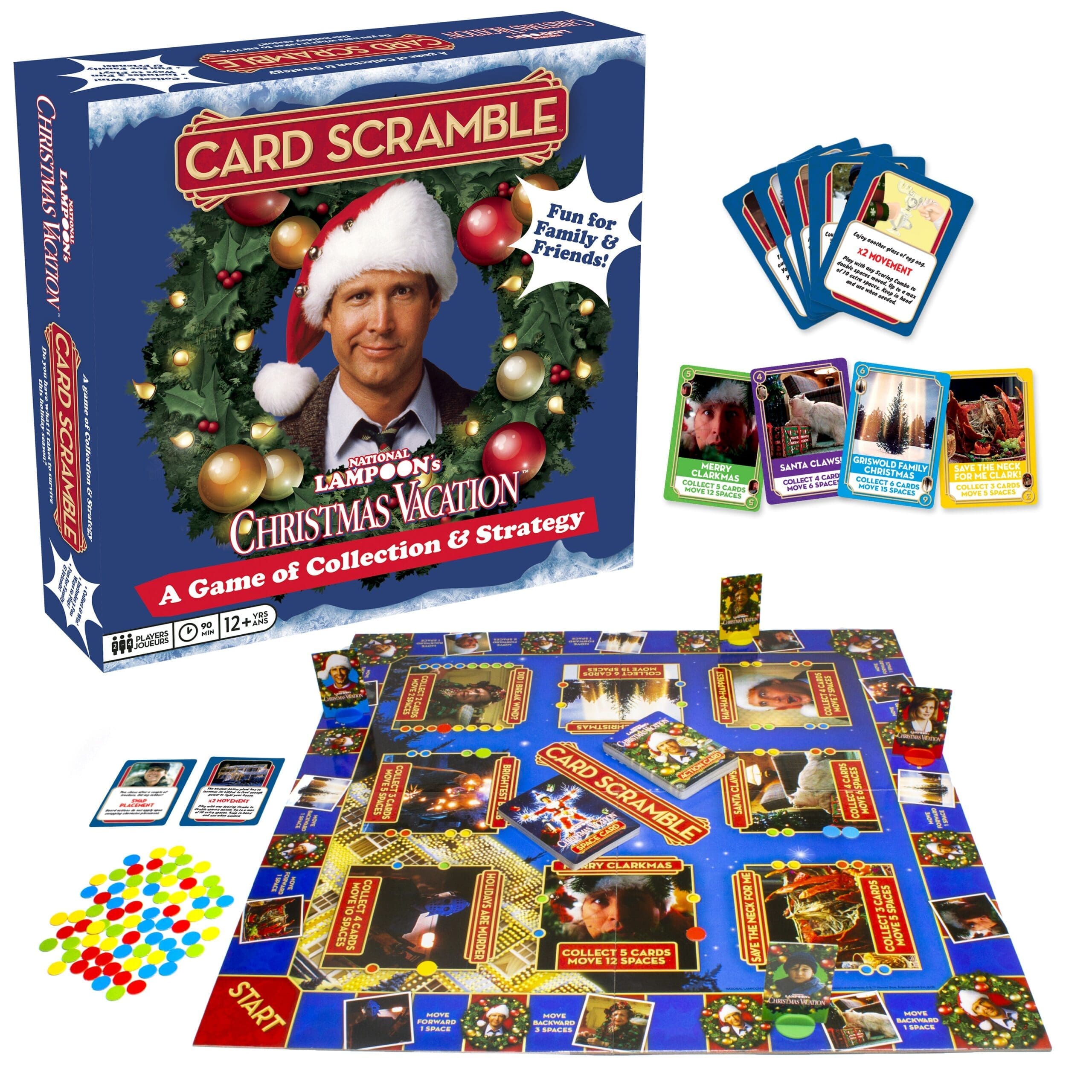 Christmas Vacation Card Scramble Board Game - NMR