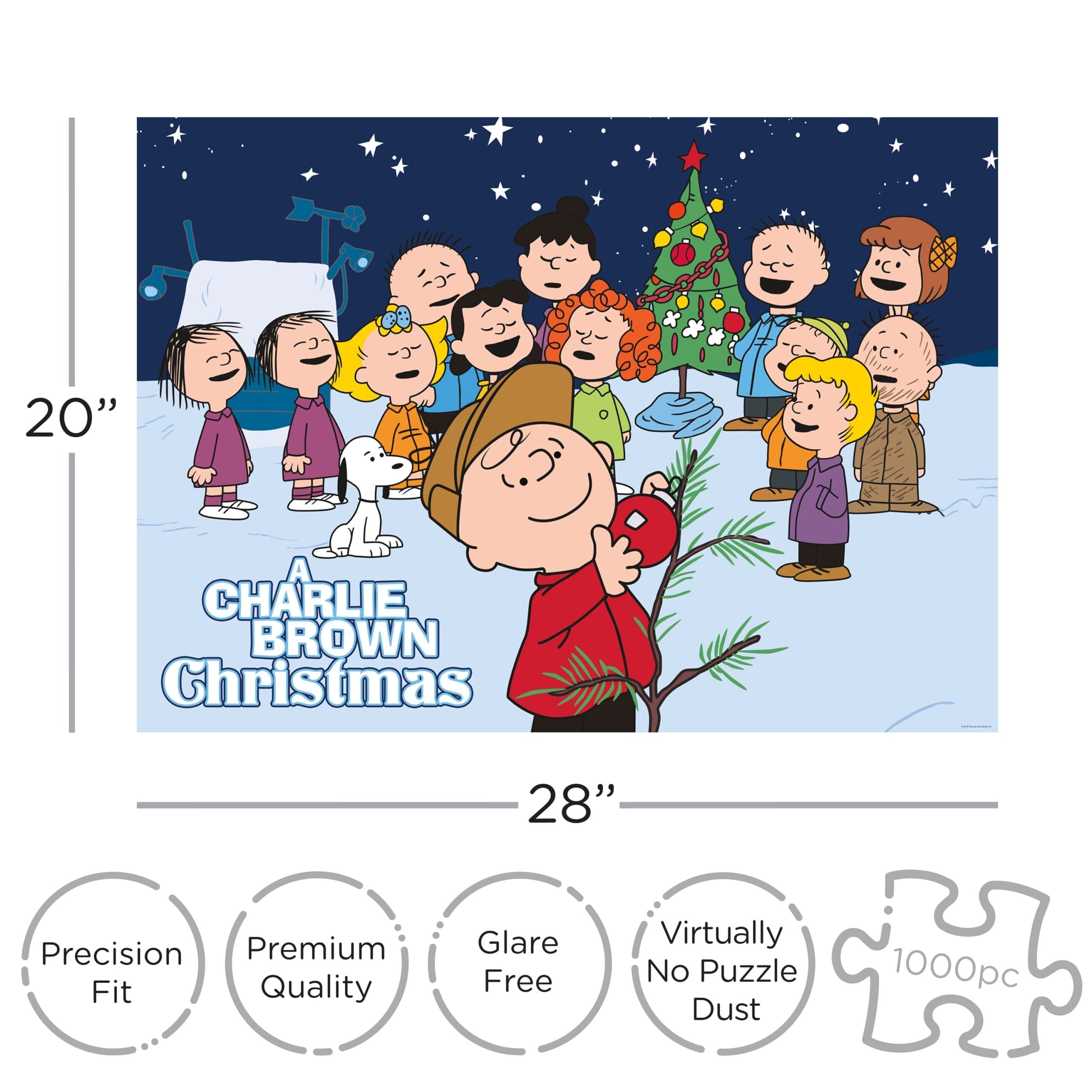 Peanuts Charlie Brown Christmas 1000 Piece Jigsaw Puzzle - NMR