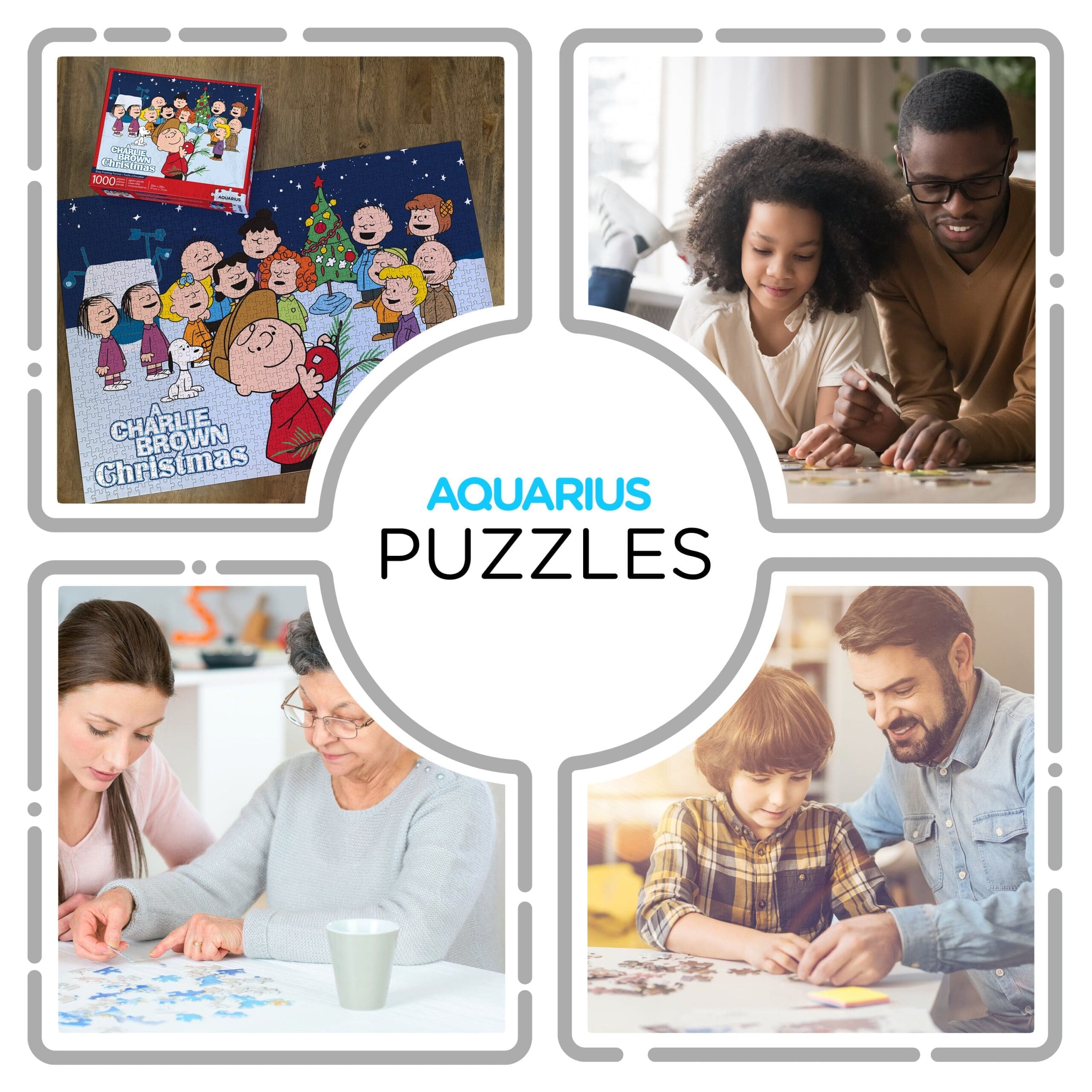 Peanuts Charlie Brown Christmas 1000 Piece Jigsaw Puzzle - NMR