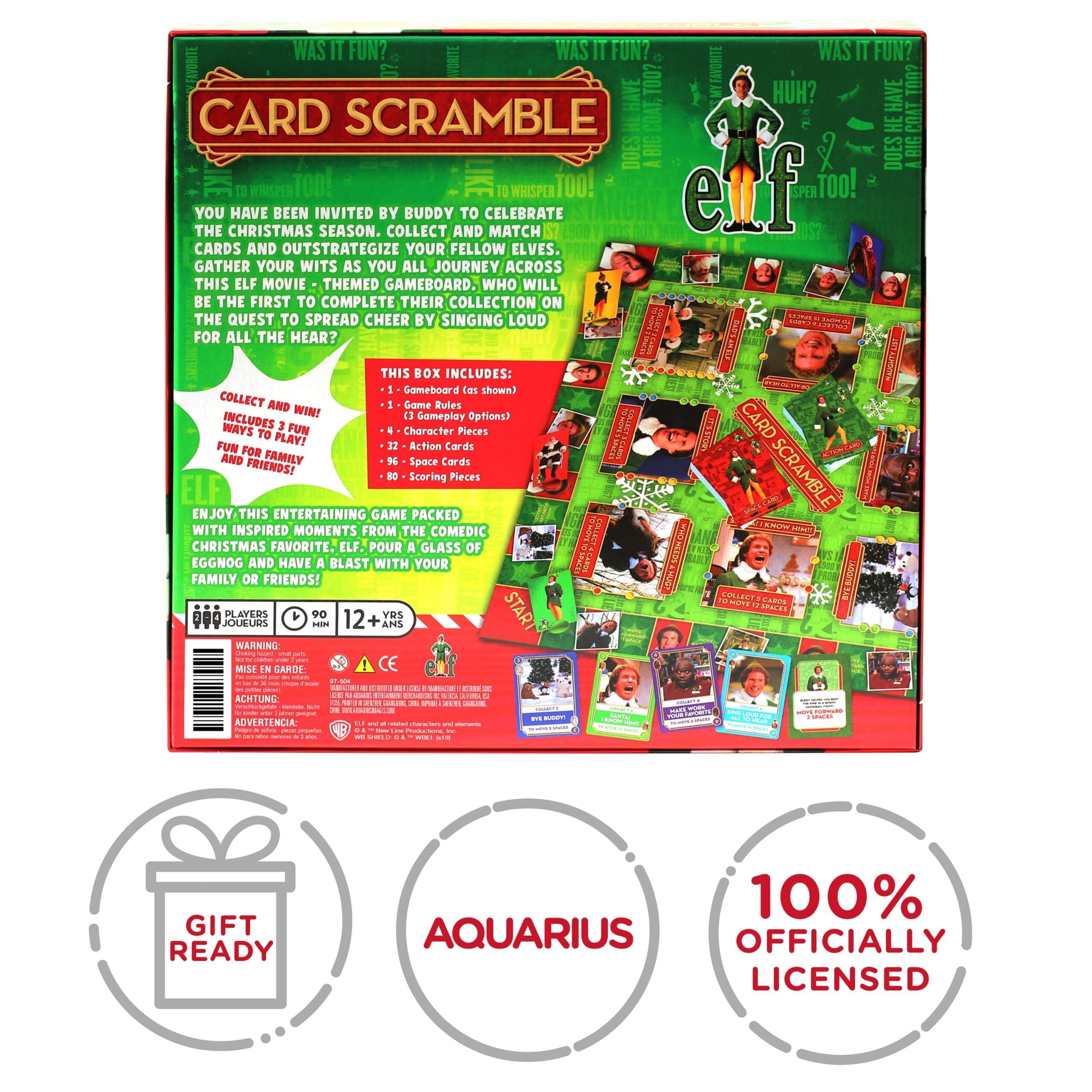 Elf Card Scramble Board Game - NMR