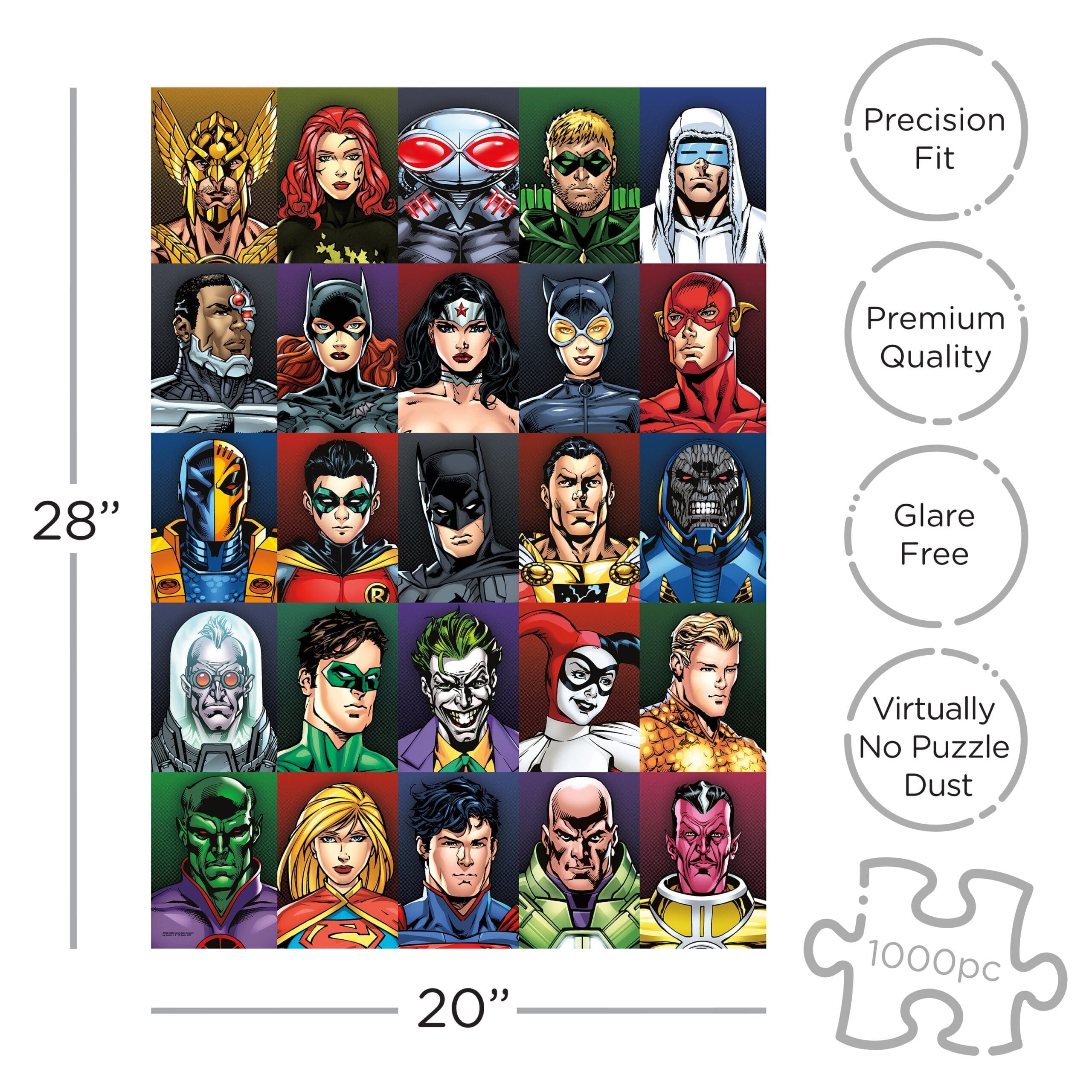 DC Faces 1000 Piece Jigsaw Puzzle - NMR