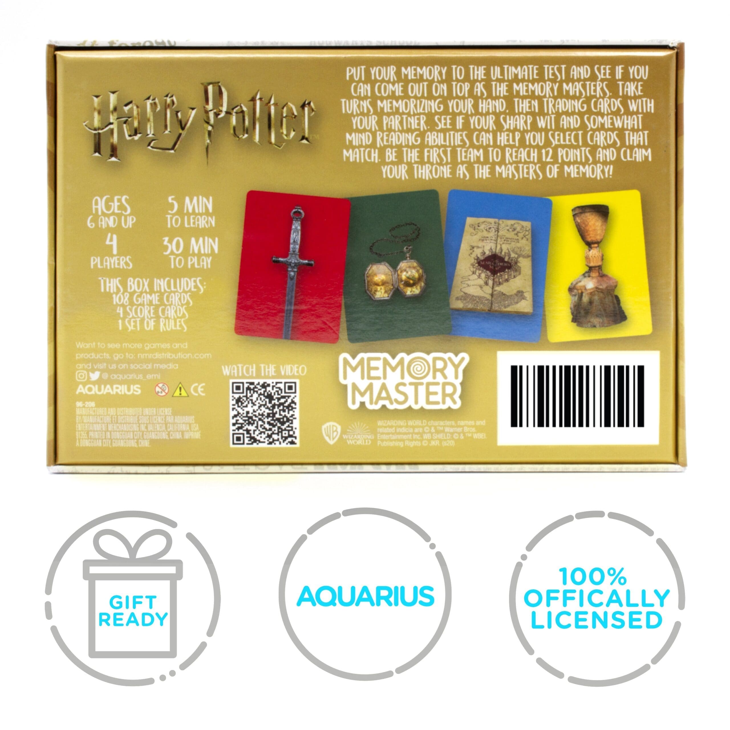 Harry Potter Memory Master Card Game - NMR