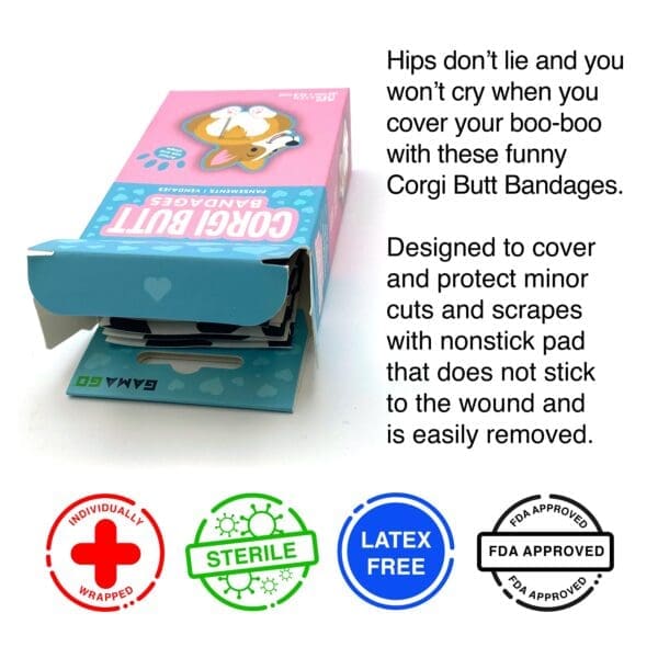 Corgi Butt Adhesive Bandages - NMR