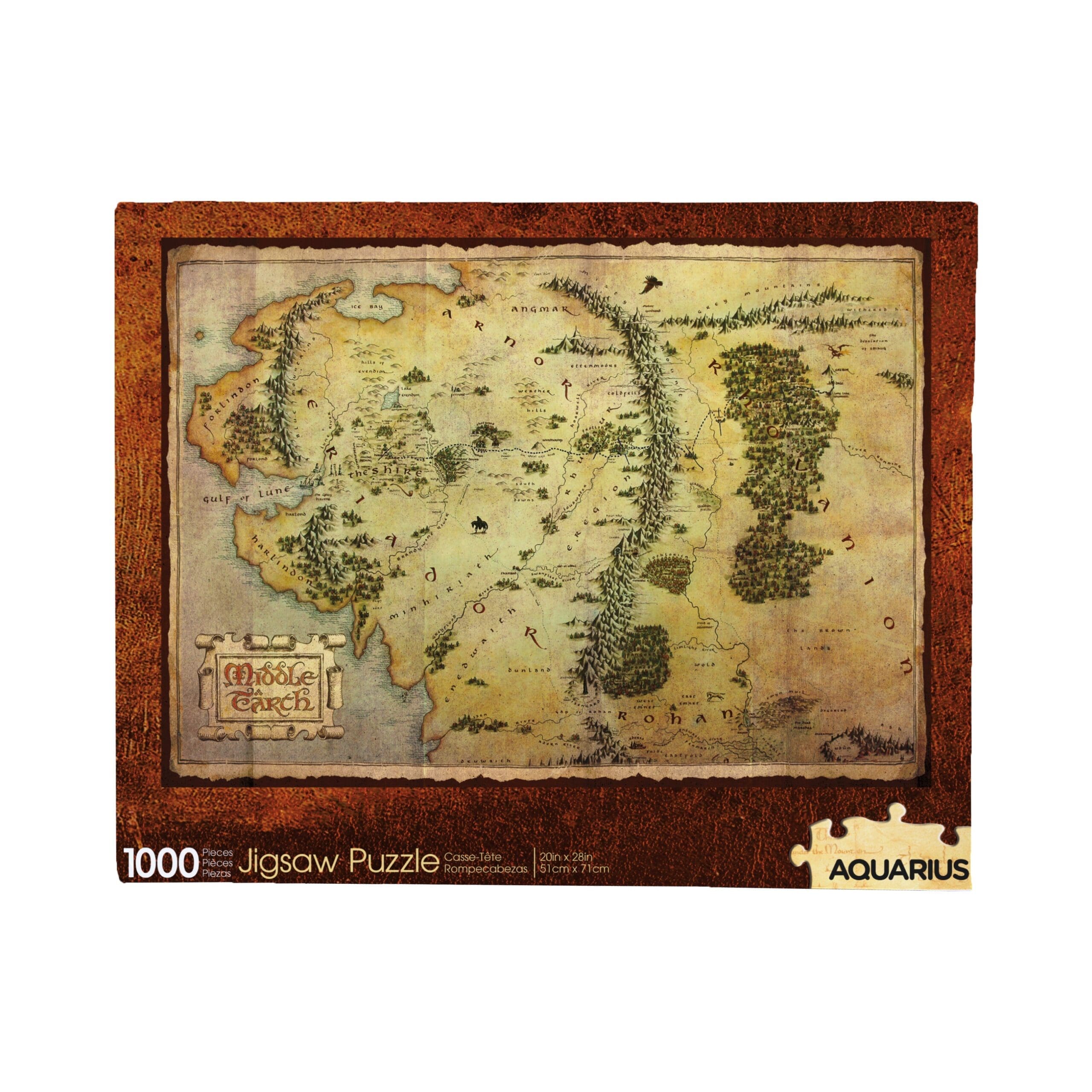 The Hobbit Map 1000 Piece Jigsaw Puzzle - NMR