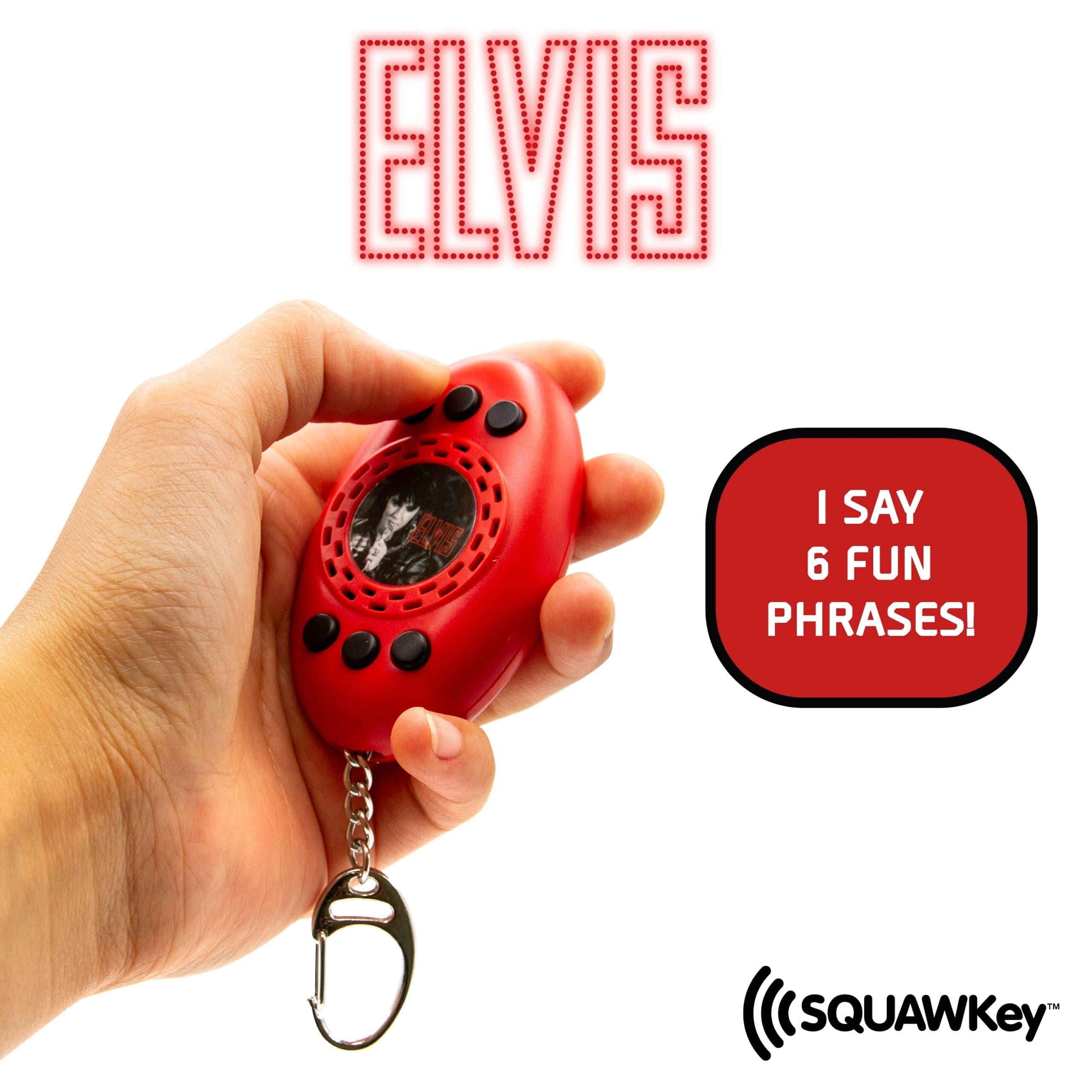 Elvis SQUAWKey Talking Keychain - NMR