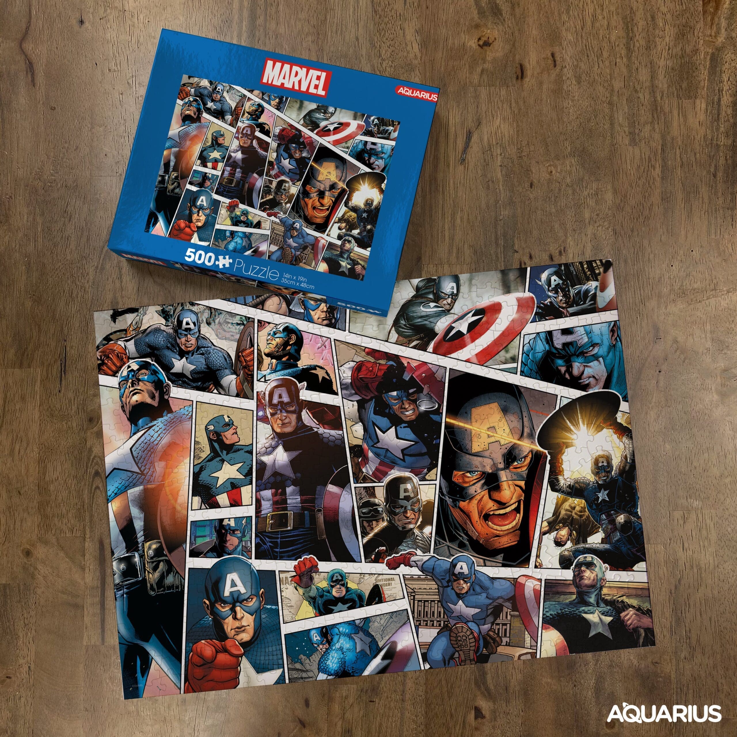 Marvel Captain America Panels 500 Piece Jigsaw Puzzle - NMR