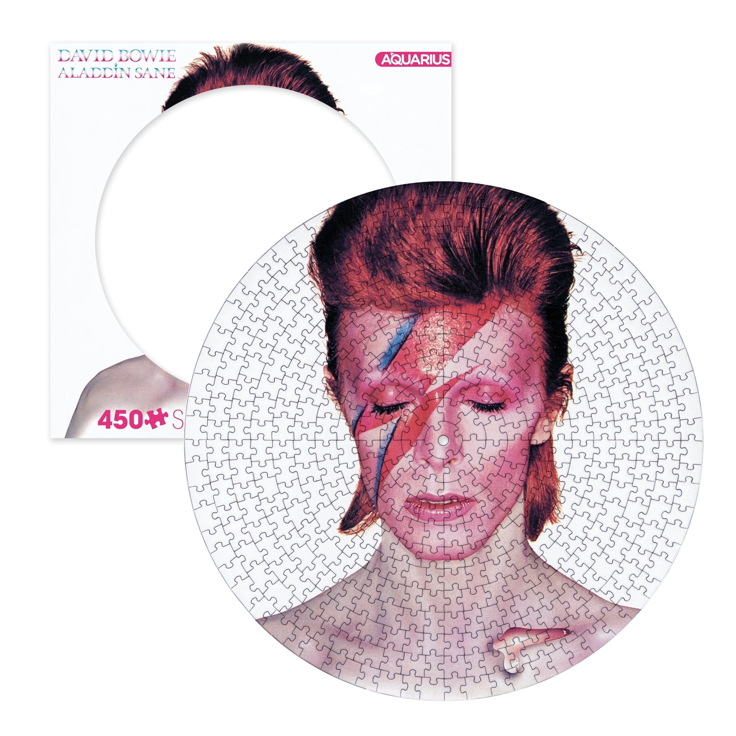 David Bowie Aladdin Sane 450 Piece Picture Disc Jigsaw Puzzle - NMR