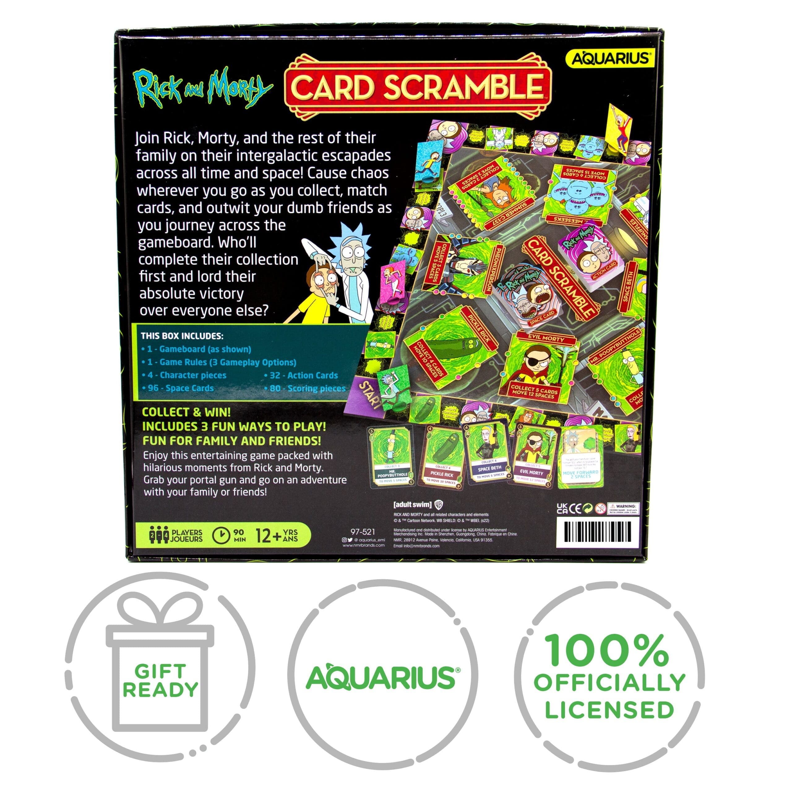 Rick & Morty Card Scramble Board Game - NMR