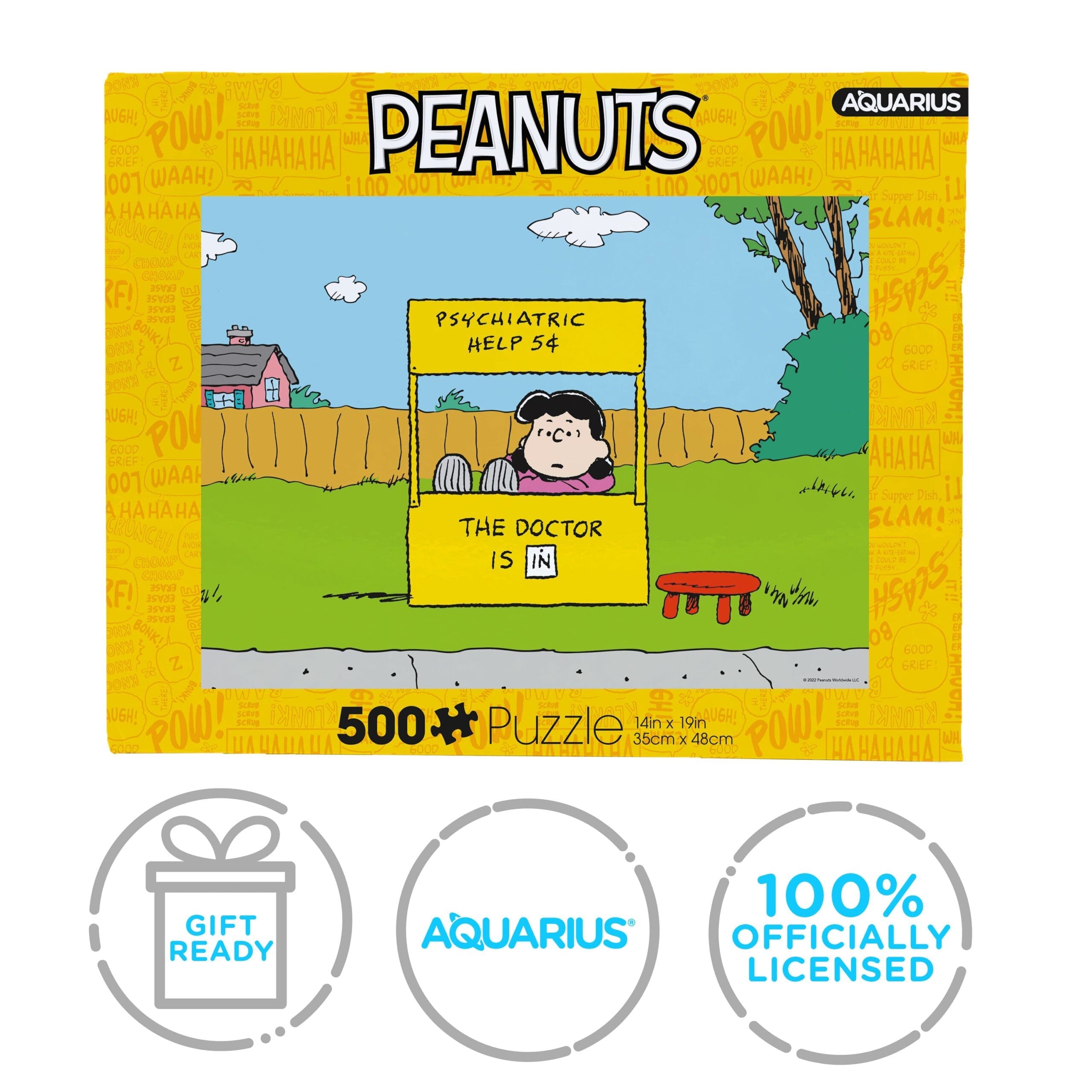 Peanuts Lucy Doctor is In 500 Piece Jigsaw Puzzle - NMR