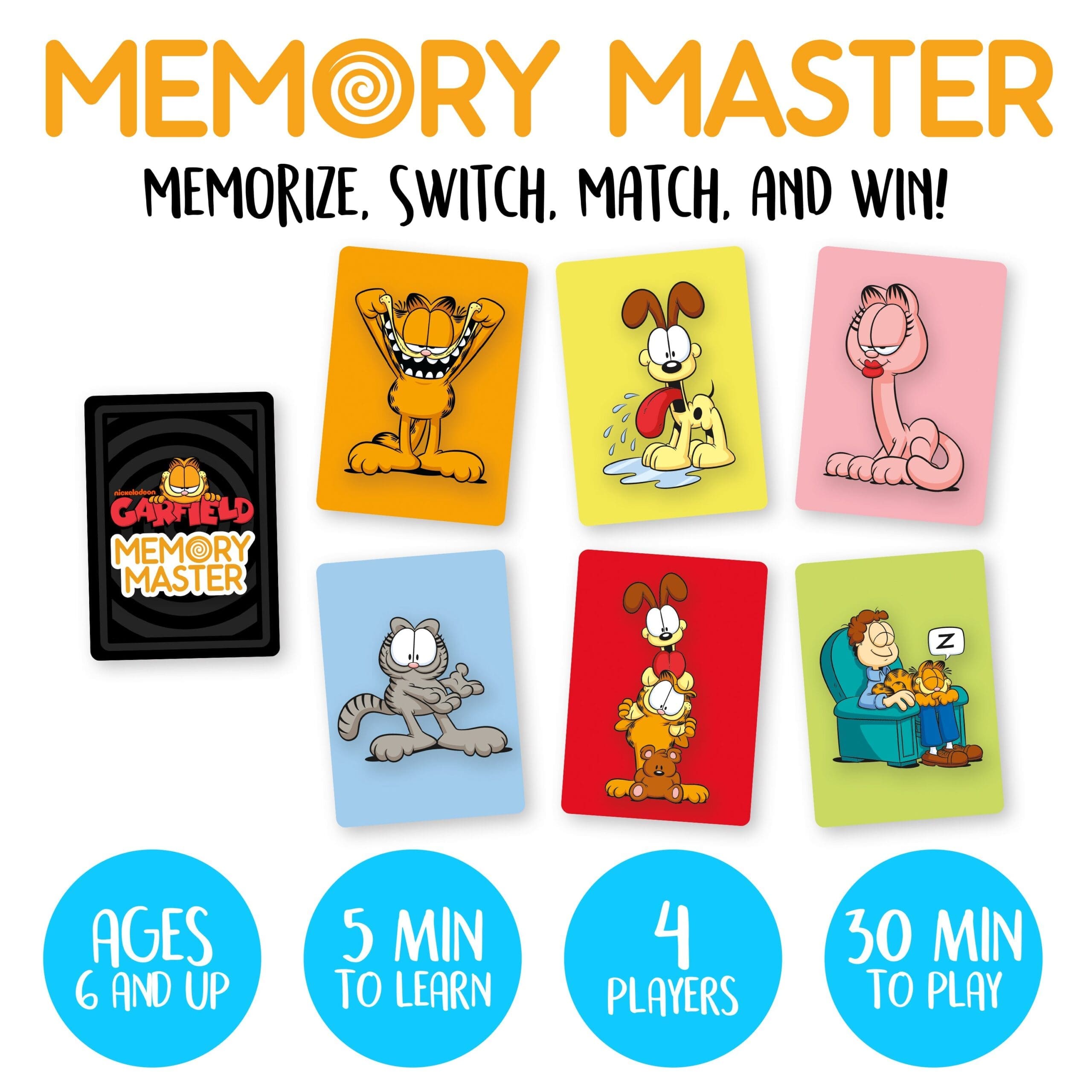 Garfield Memory Master Card Game - NMR Garfield Memory Master Card Game - NMR