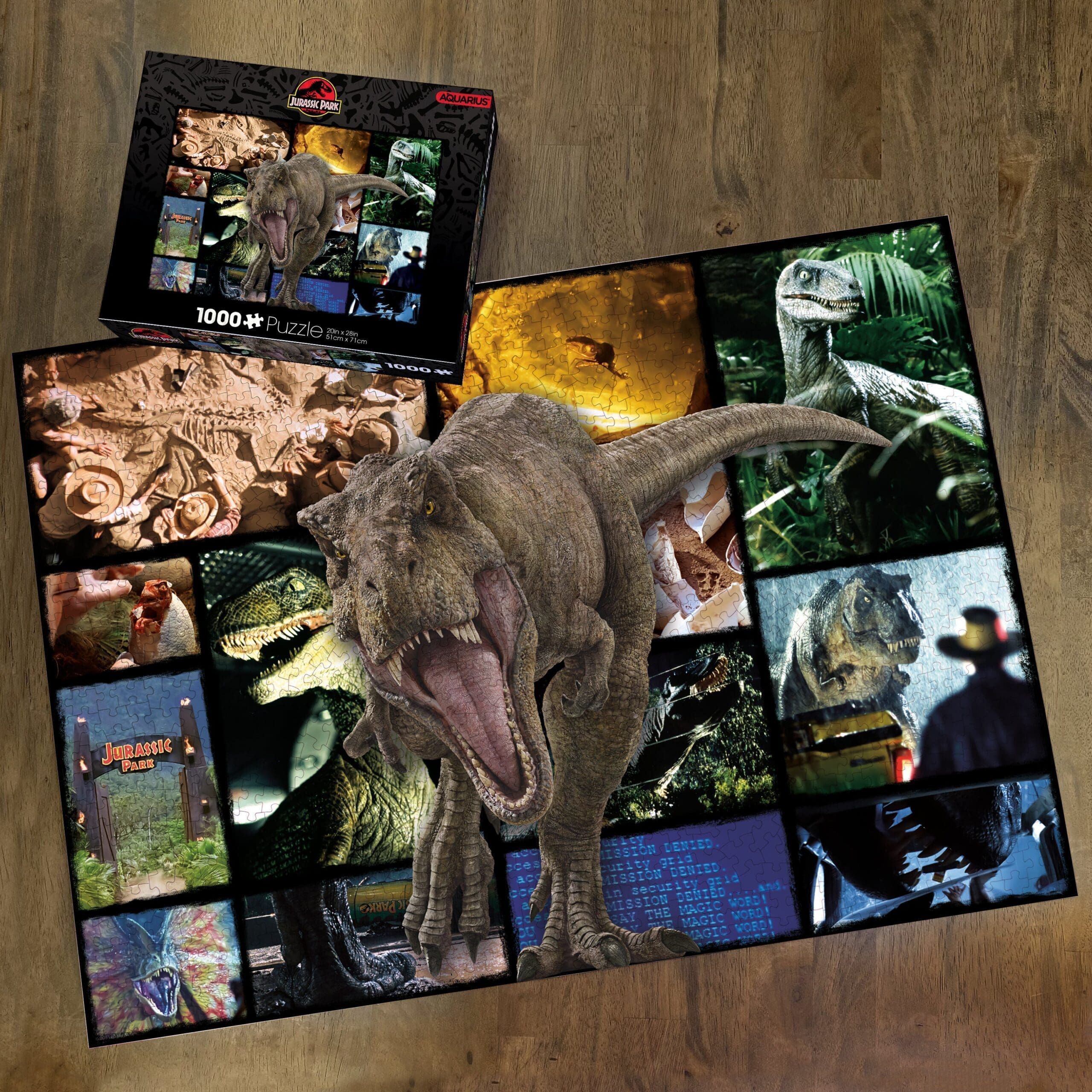 Jurassic Park Collage 1000 Piece Jigsaw Puzzle - NMR