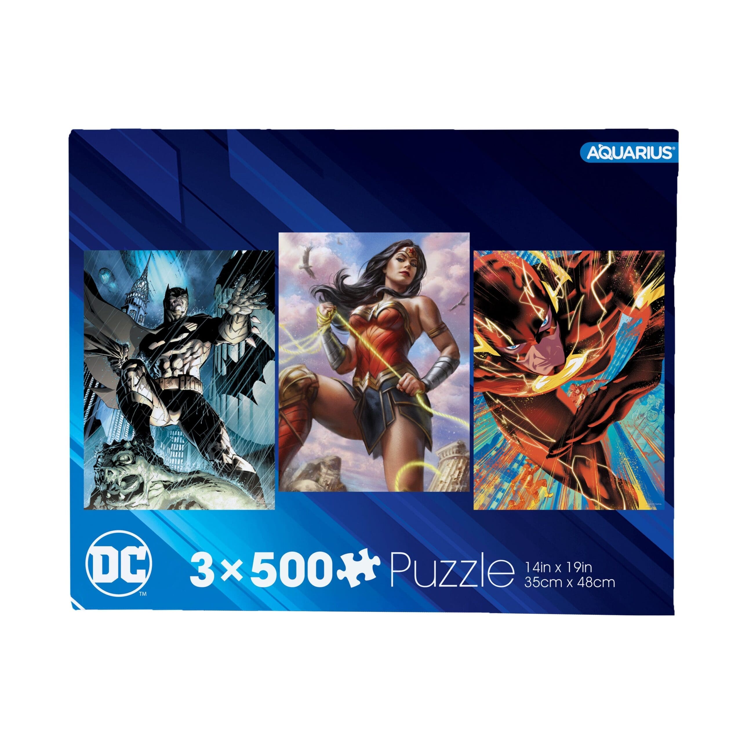 DC Comics 3 x 500 Piece Jigsaw Puzzle Set - NMR