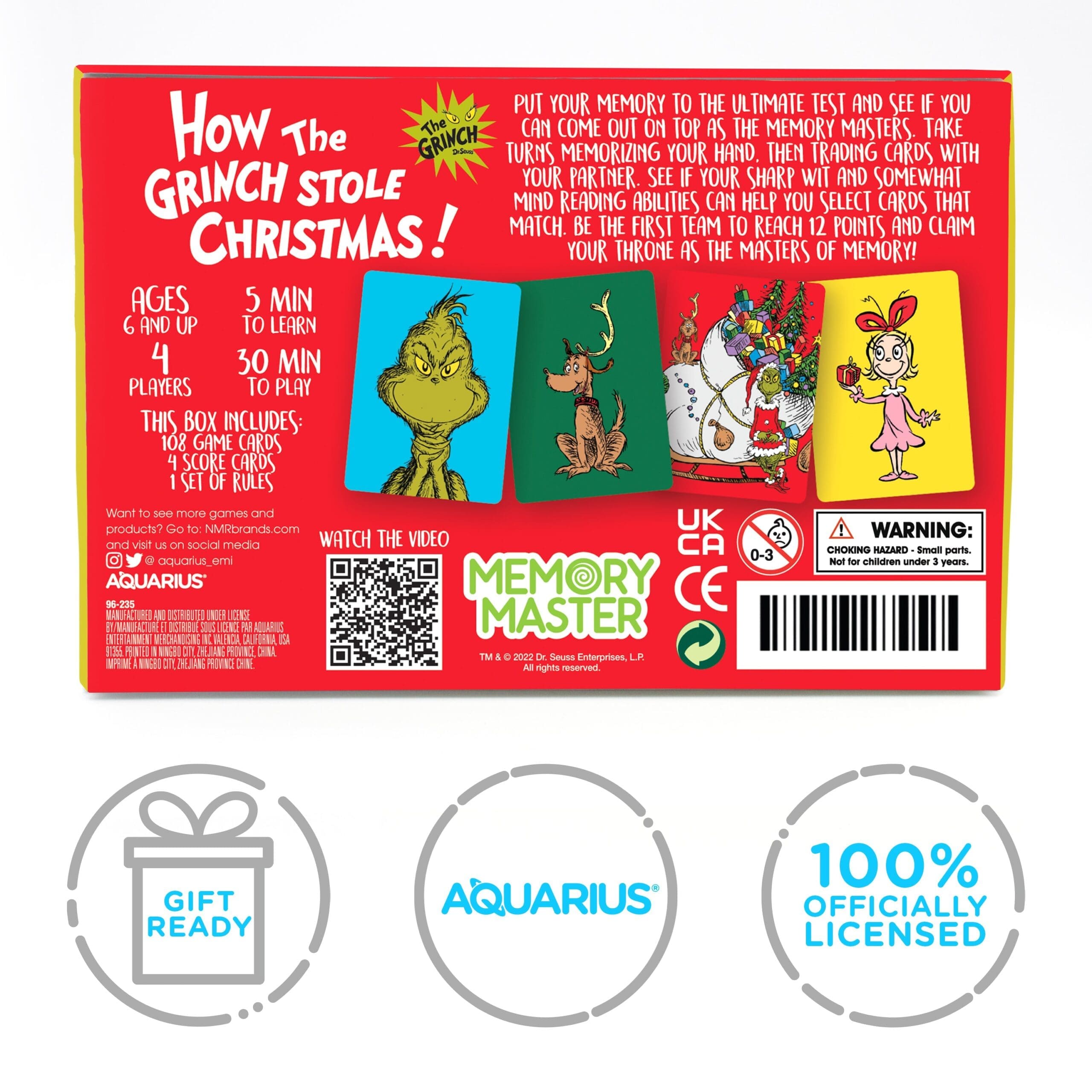 Grinch Memory Master Card Game - NMR
