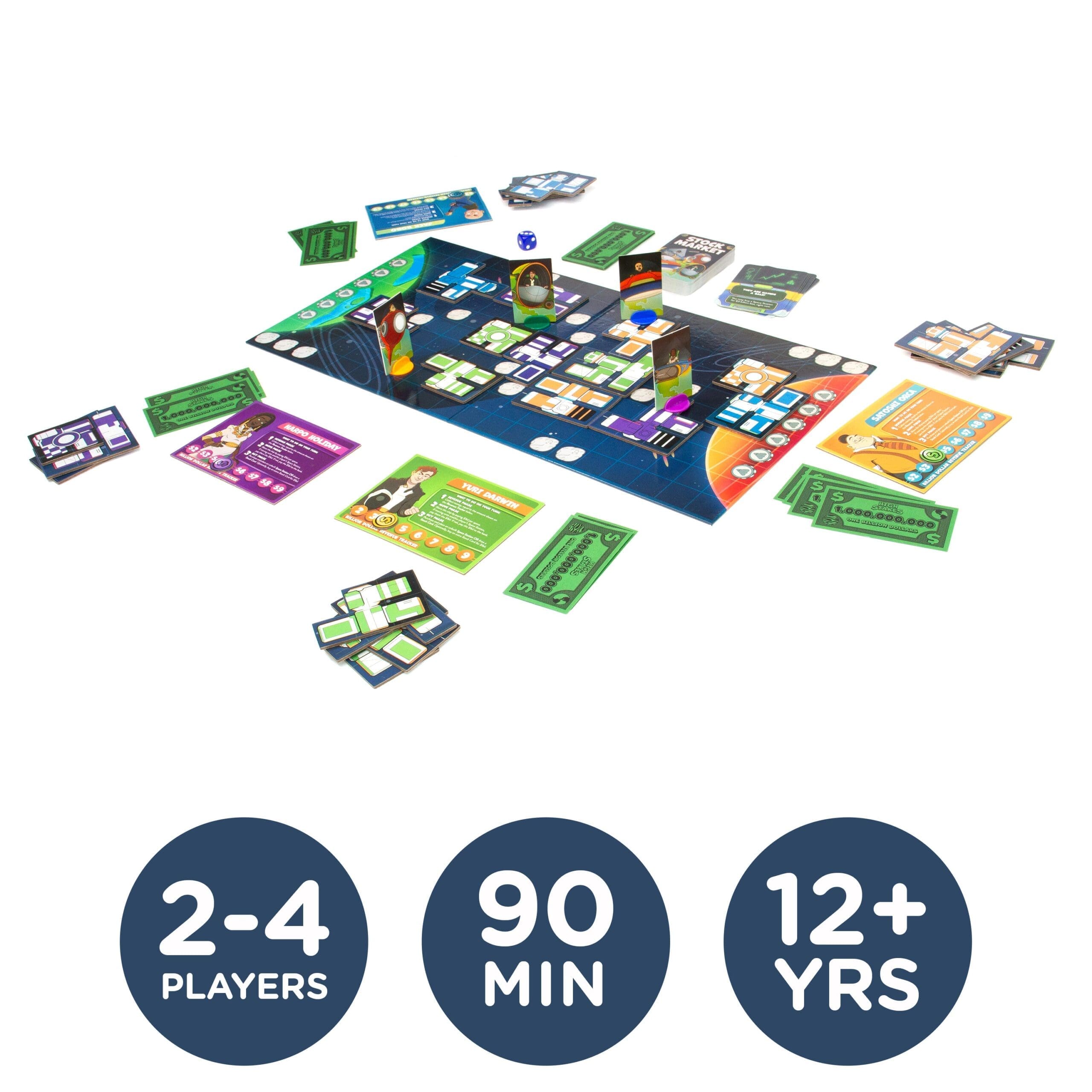 High $takes – Billionaire Battle to Mars Board Game - NMR