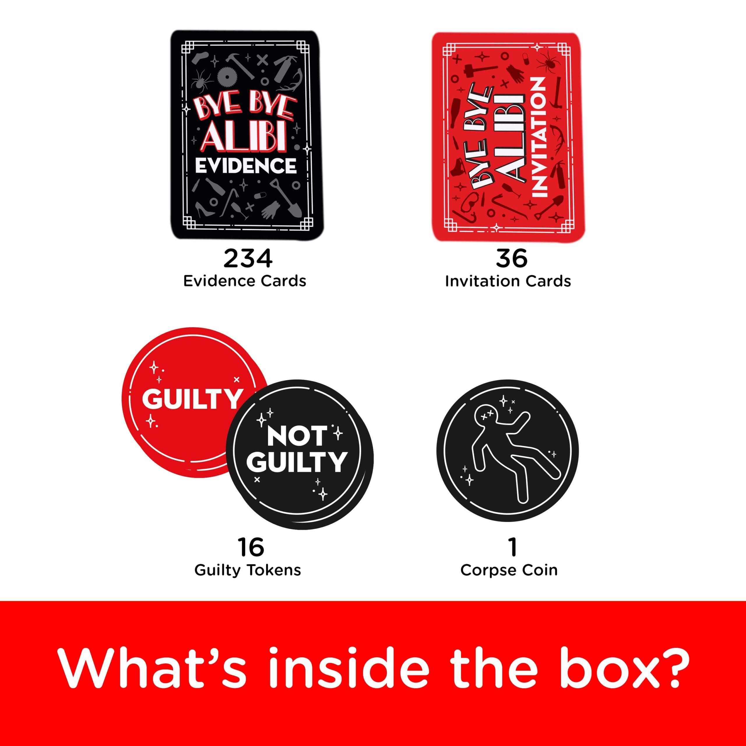 Bye Bye Alibi Card Game - NMR