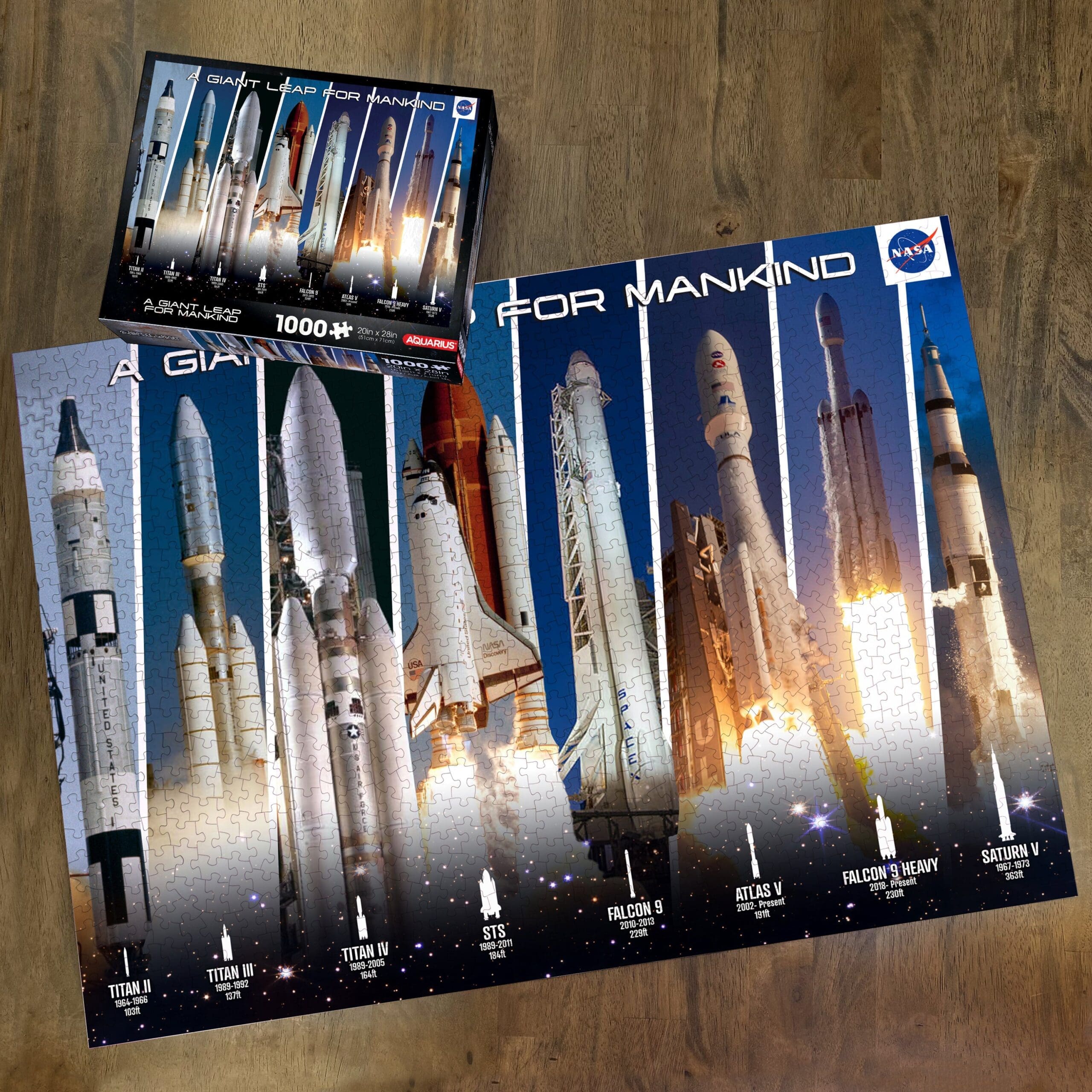 NASA Rocket Grid 1000 Piece Jigsaw Puzzle - NMR