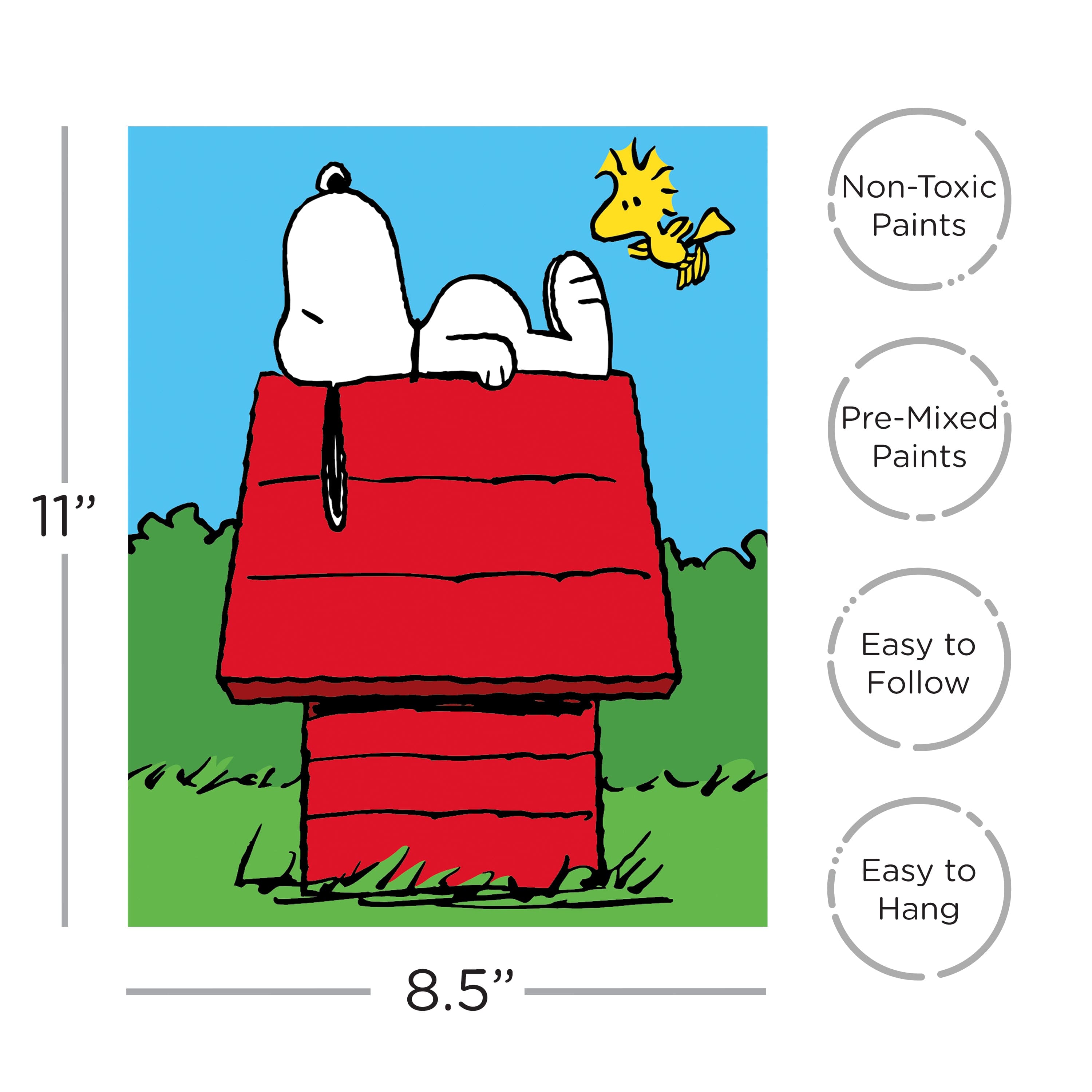 Peanuts Mini Art by Numbers (8.5″ x 11″) - NMR