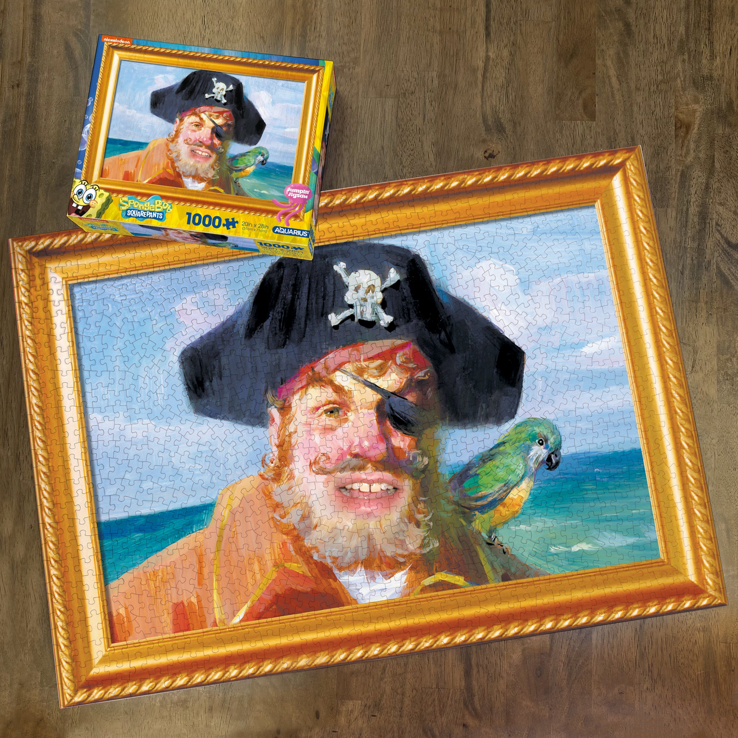 SpongeBob SquarePants Painty The Pirate 1000 Piece Jigsaw Puzzle - NMR