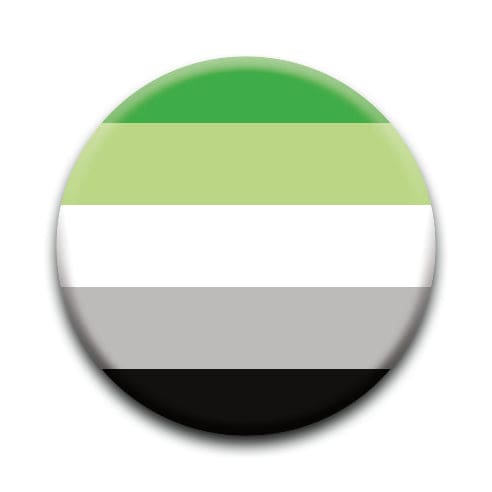 Pride Flags – Aromantic Round Pinback Button (1.25″) - NMR