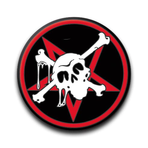 Motley Crue – Skull Round Pinback Button (1.25″) - NMR