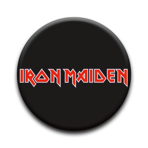 Iron Maiden – Logo Round Pinback Button (1.25″) - NMR