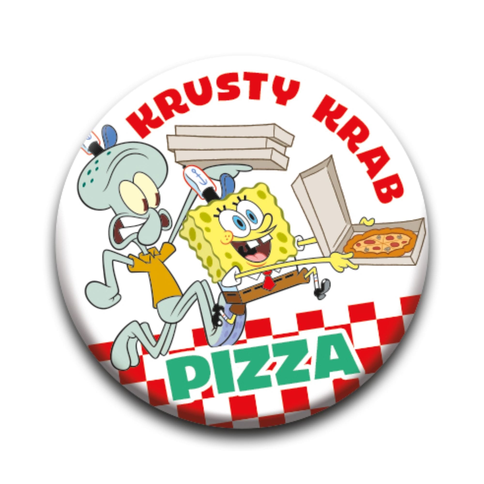 SpongeBob SquarePants – Squidward Krusty Krab Pizza Round Pinback ...