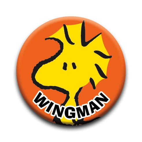 Peanuts – Wingman Round Pinback Button (1.25″) - NMR