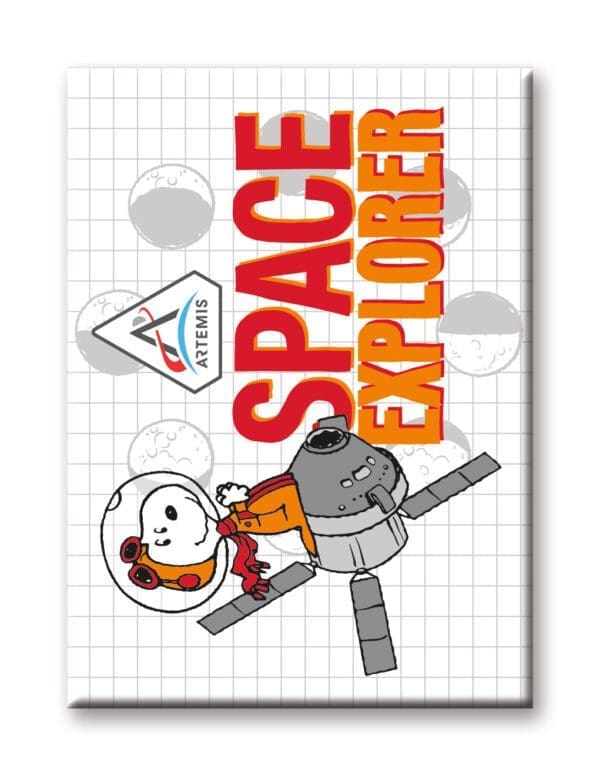 Peanuts Snoopy in Space – Space Explorer Flat Magnet (2.5 x 3.5) - NMR