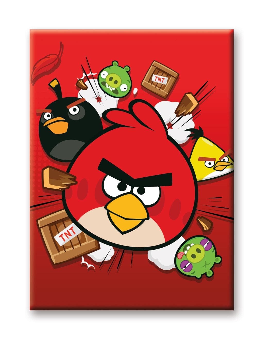 Angry Birds – Group Charge Flat Magnet (2.5″ x 3.5″) - NMR