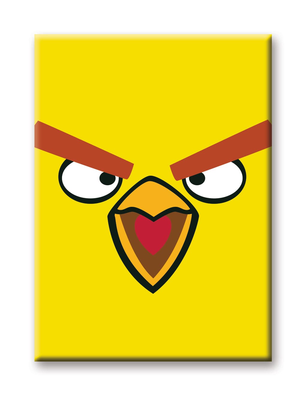 Angry Birds – Chuck Face Flat Magnet (2.5 x 3.5) - NMR