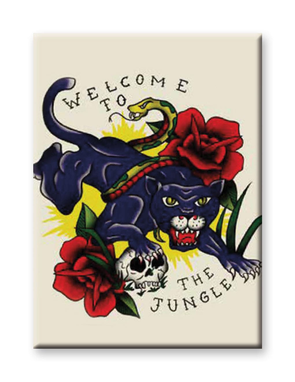 Guns N’ Roses – Welcome to the Jungle Flat Magnet (2.5 x 3.5) - NMR