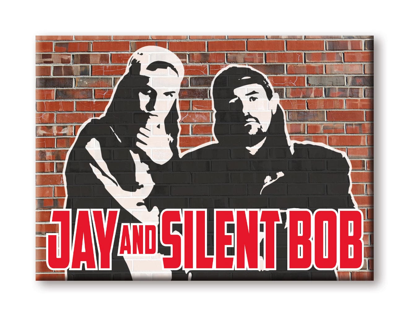 Jay & Silent Bob – Graffiti Flat Magnet (2.5″ x 3.5″) - NMR