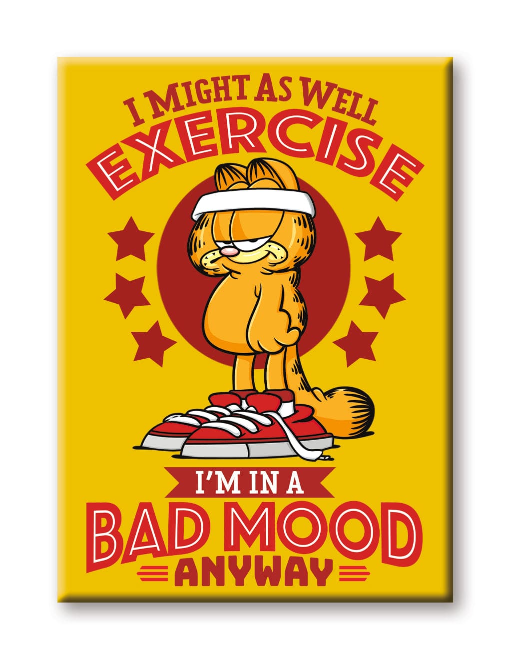 Garfield – Exercise Flat Magnet (2.5 x 3.5) - NMR