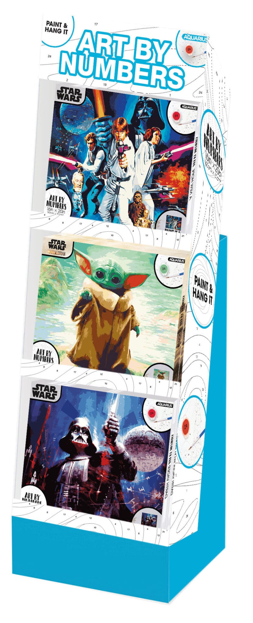 24 Unit Star Wars Art by Numbers Display - NMR