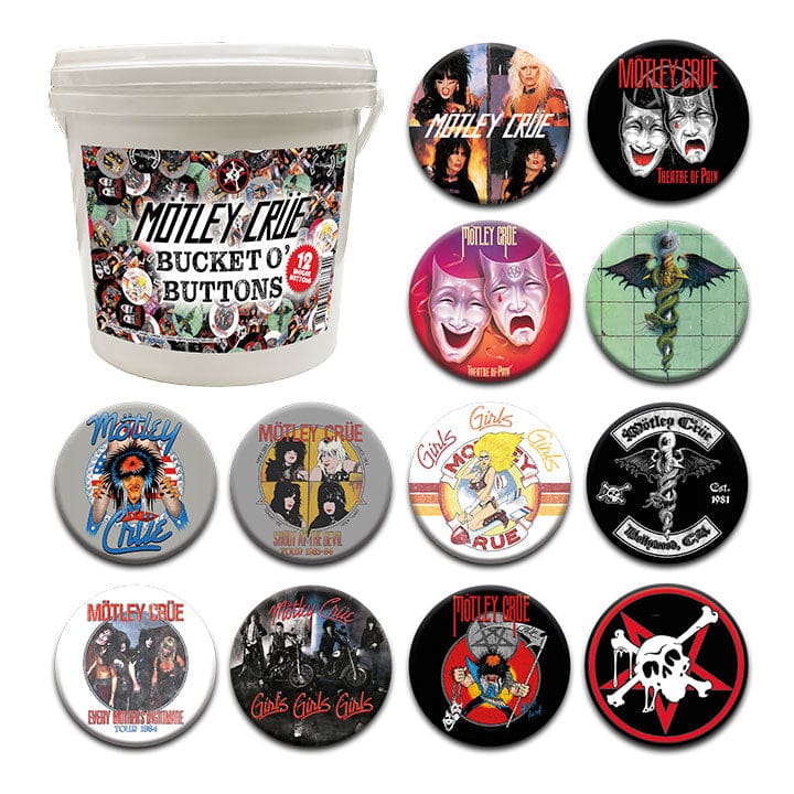 144 Unit Bucket o’ Buttons – Motley Crue - NMR
