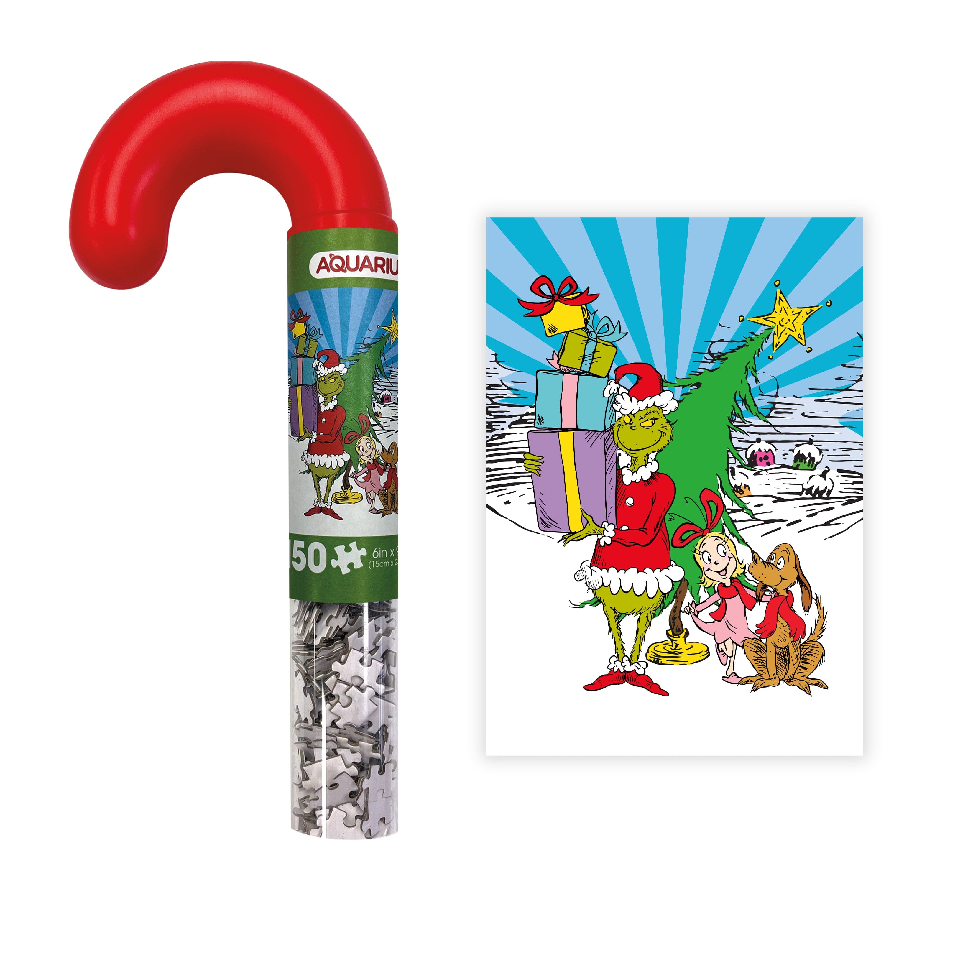 Grinch 150 Piece Jigsaw Puzzle Candy Cane - NMR